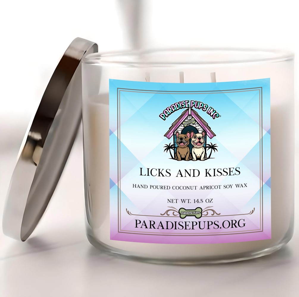 Licks And Kisses 3 Wick Soy Wax Candle Paradise Kandles Inc